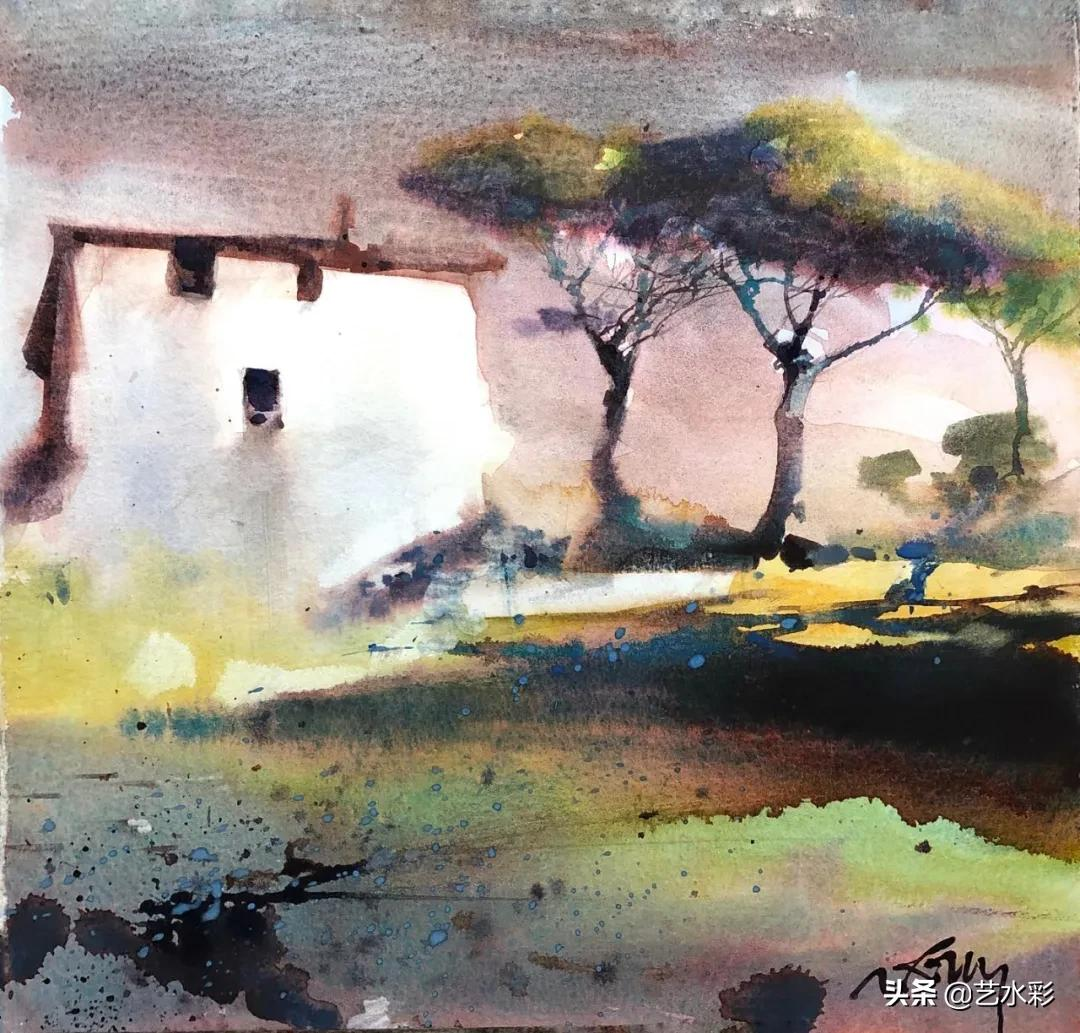 French painter Marc Folly's watercolor world is retro, romantic and ...