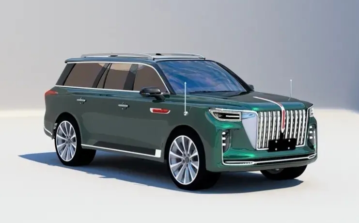 There is also a domestically produced V8 top luxury car: Hongqi LS7 full-size SUV - iNEWS