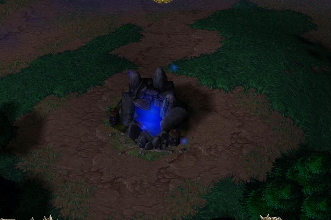 Warcraft 3: In the random spring water map, enter the map to ...