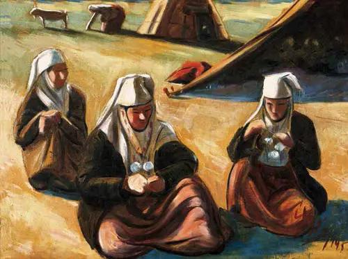 Five brothers talk about painting oil painting in China 22. Han Leran ...