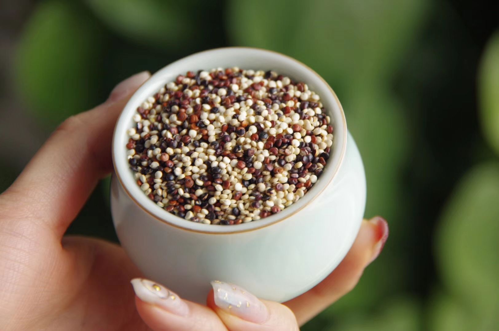 Has the small belly rise again?Let's have a reduced-fat quinoa rice for ...