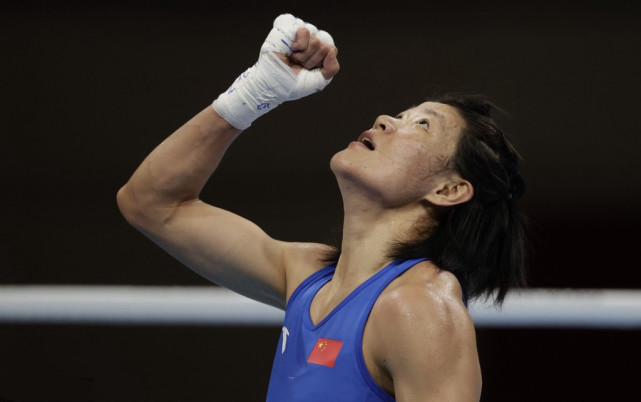 Secret boxing goddess Gu Hong!Entered the Olympic boxing ring for the ...