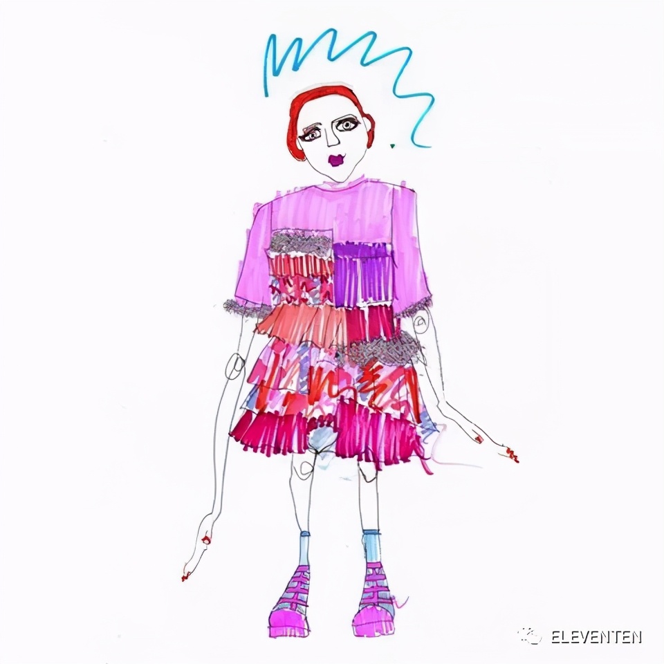 Fashion illustrator's grotesque aesthetics, painted like this, Saint ...