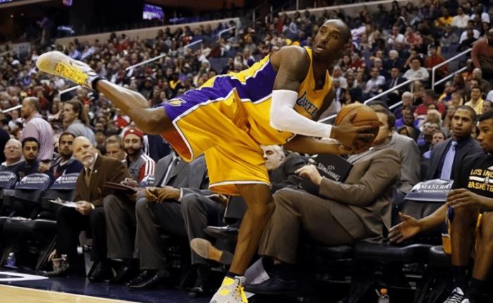 When Kobe saved the ball, the fans were sued for elbowing. The two ...