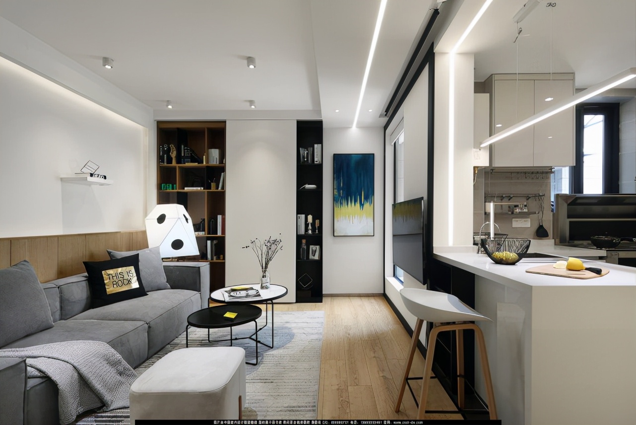 110-square-meter, practical and beautiful two-bedroom, find a warm ...