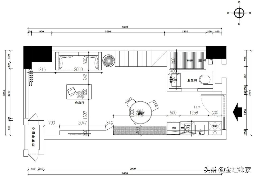 "Real view" 56 square meters duplex apartment, this design is super ...
