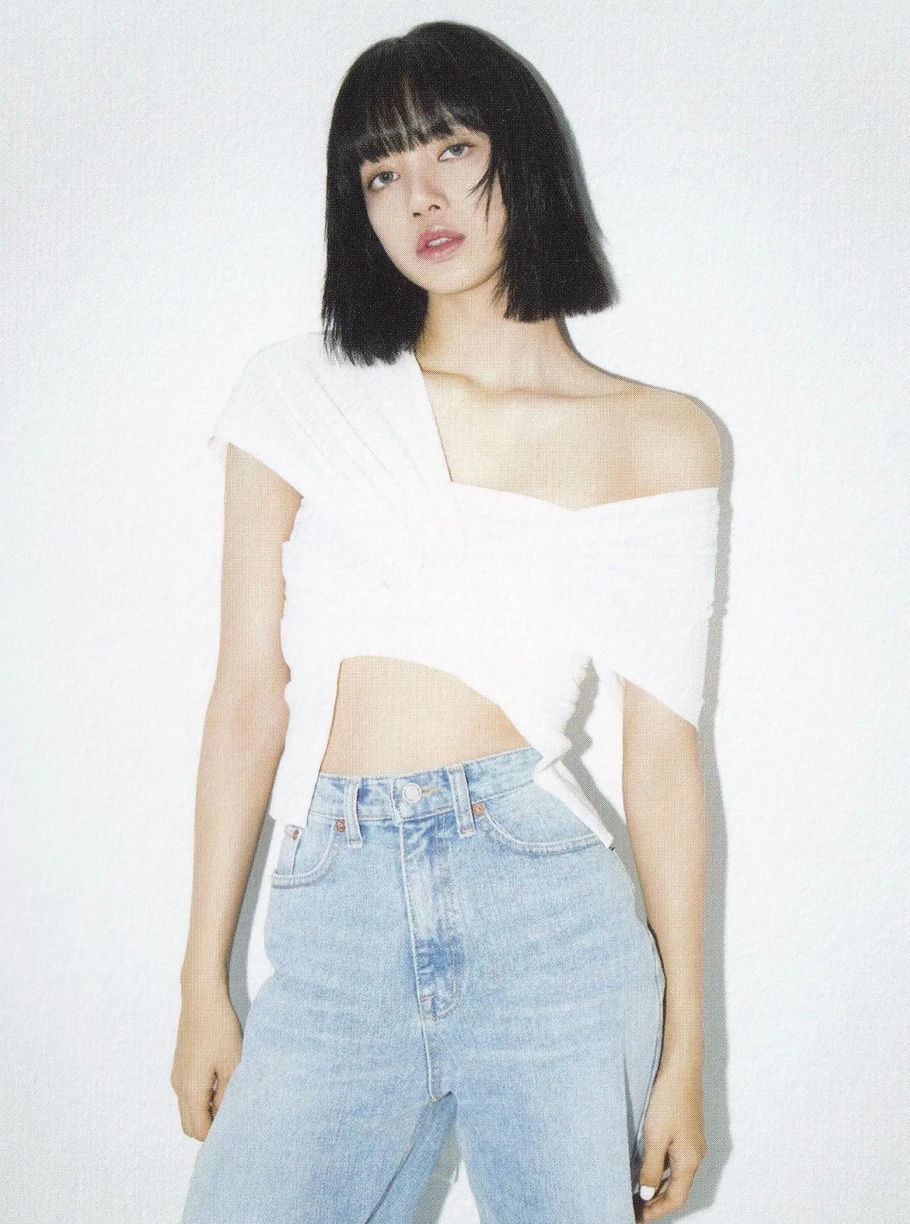 lisa pure white simple photo-unstoppable cute - iNEWS