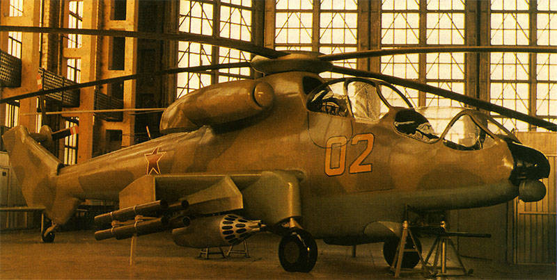 How intimate is the design of the Mi 28 gunship?Inherit the crew cabin ...