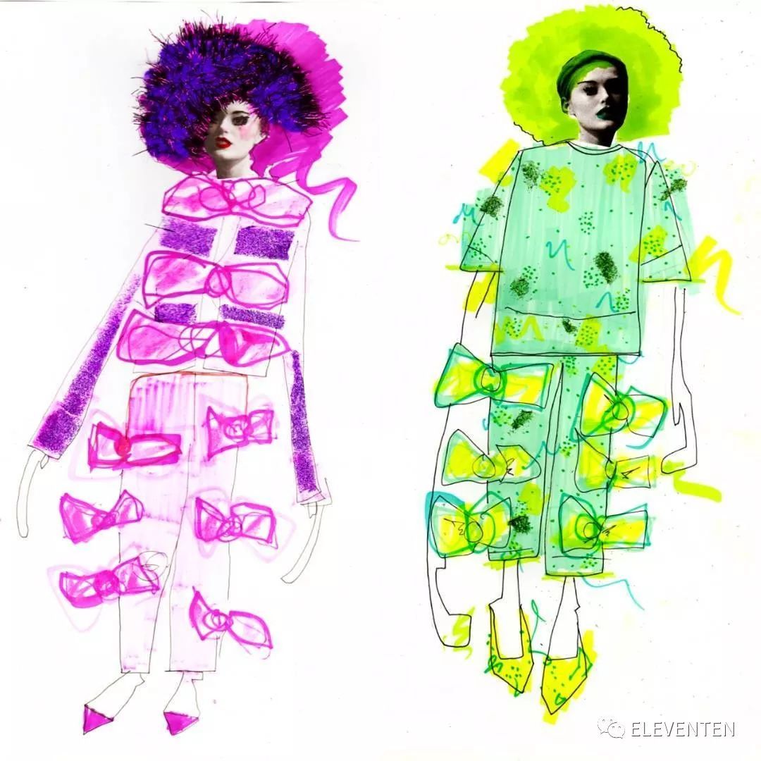 Fashion illustrator's grotesque aesthetics, painted like this, Saint ...