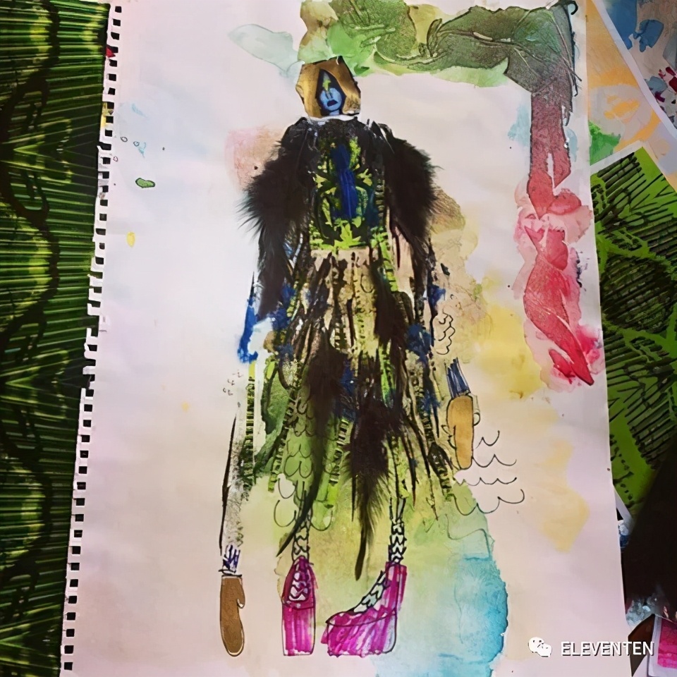 Fashion illustrator's grotesque aesthetics, painted like this, Saint ...