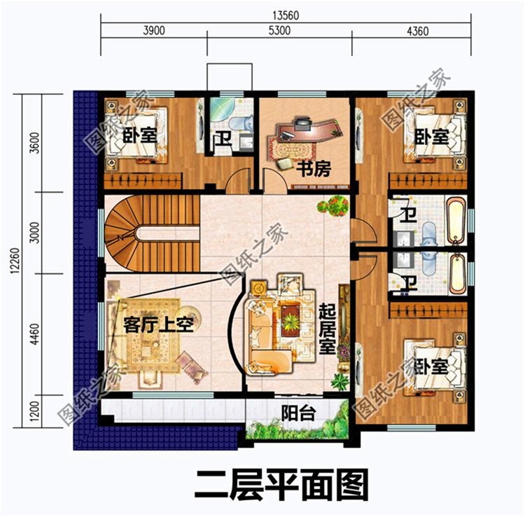 160 square meters three-storey house design drawing, with a sloped roof ...