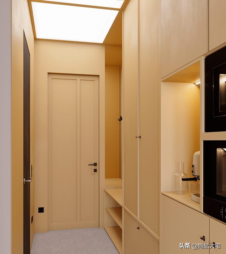 This 28m2 apartment design, color and partition are worth learning ...