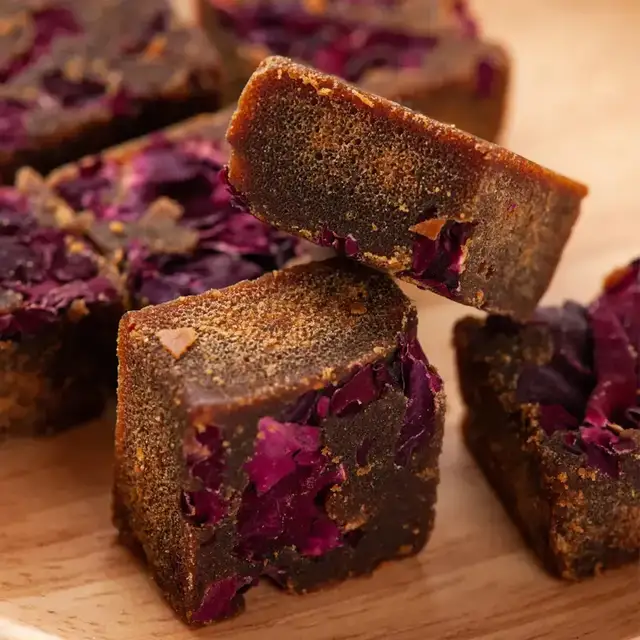 "Rose brown sugar" warm stomach conditioning, handmade rose brown sugar ...