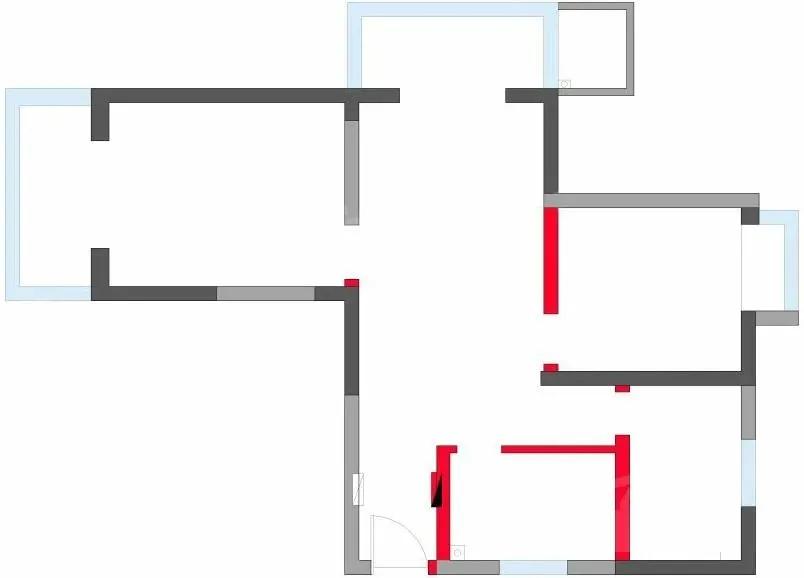 A 65-square-meter two-bedroom room for young couples, minimalist style ...