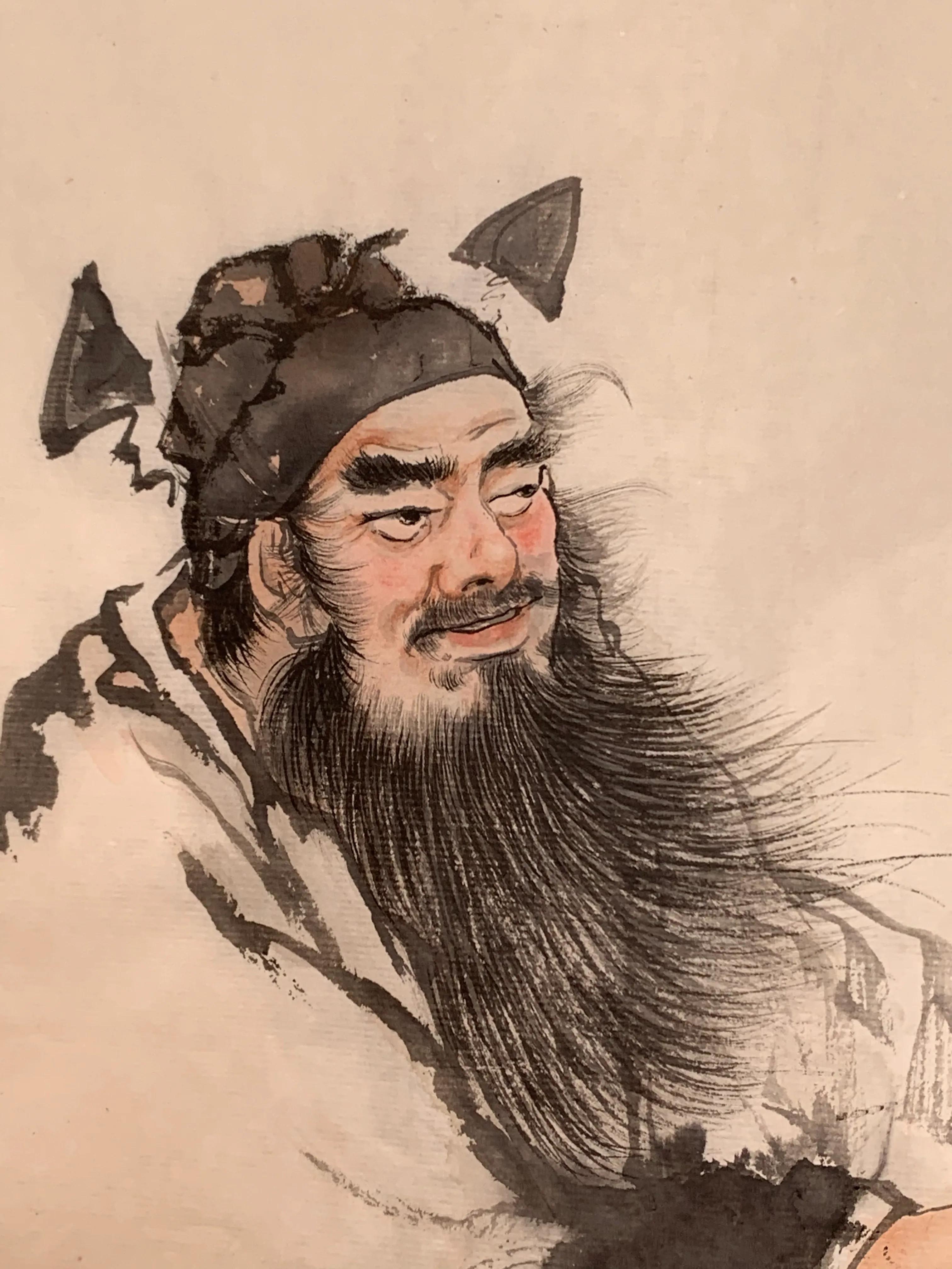 Original Chinese painting "Zhong Kui Drinking Alone" - iNEWS