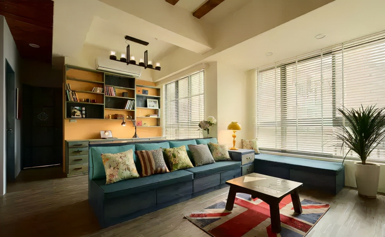 The 86-square-meter two-bedroom apartment is very beautiful. This is ...