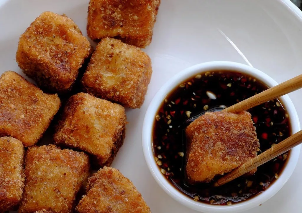"What to eat tomorrow?" Tender and delicious tiger-skin tofu, delicious ...