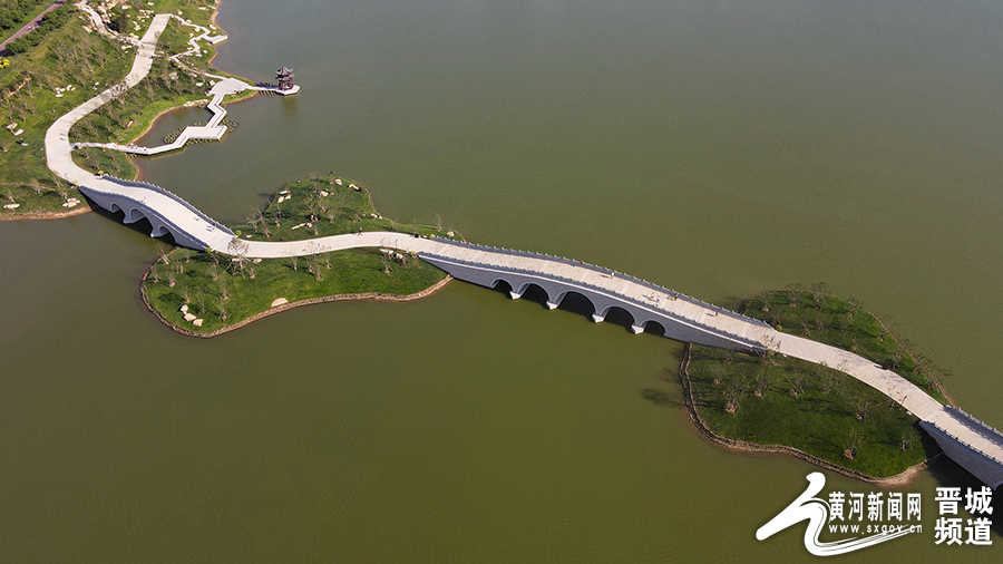 "Aerial Photography" Jincheng: Danhe New City Fengqi Lake - iNEWS