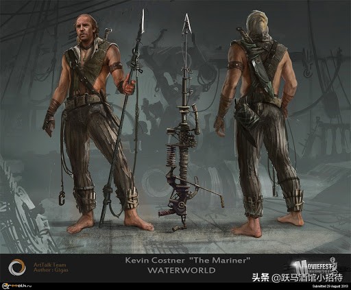 Talk about why the protagonist in "Future Water World" has fish gills ...