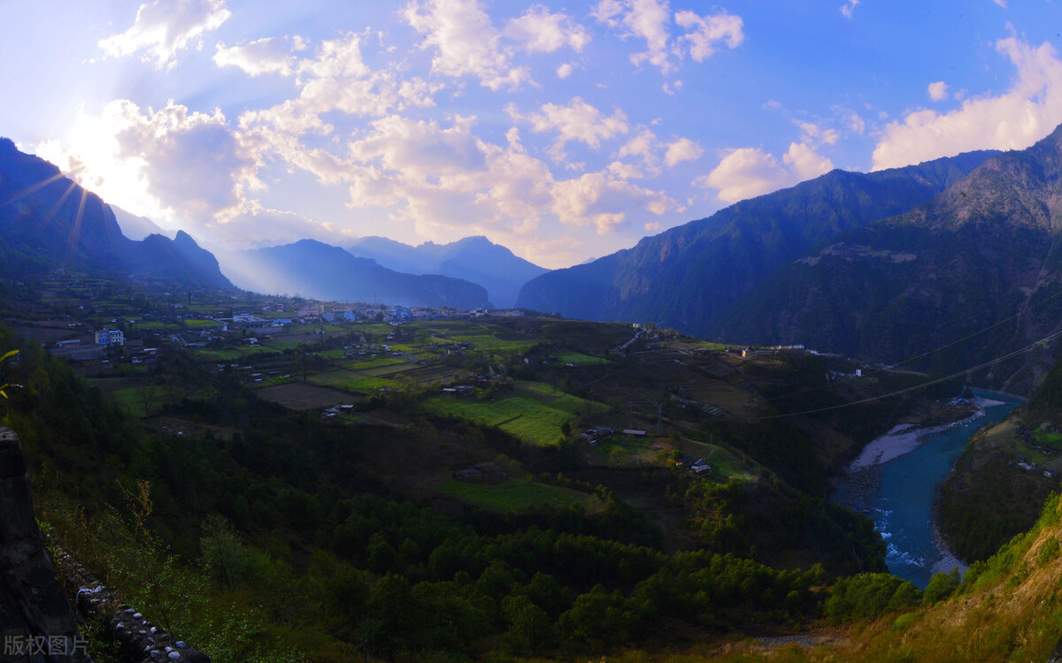 Crossing the Da Hengduan Mountains, across the three parallel rivers ...