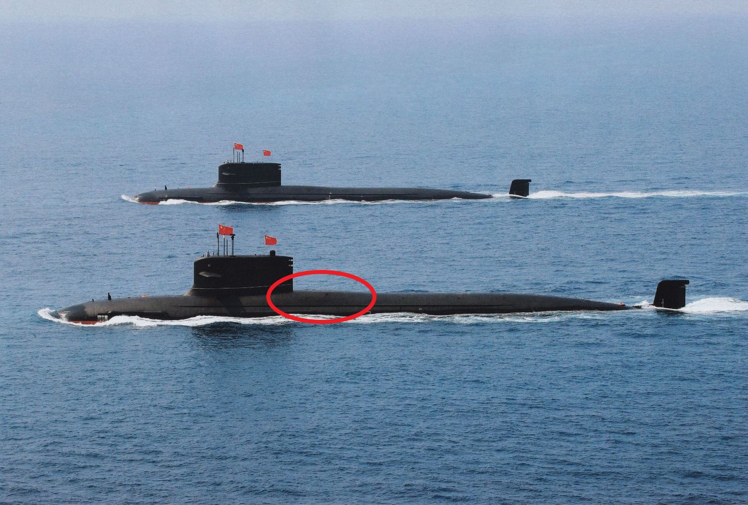 The appearance of the Type 094 nuclear submarine has caused controversy ...