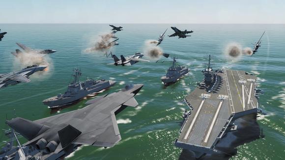 The US aircraft carrier battle group runs around all day long, how many ...
