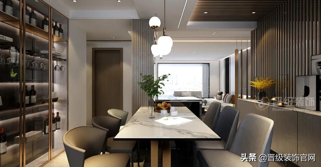 128㎡ modern light luxury design, family warm and comfortable yearning ...