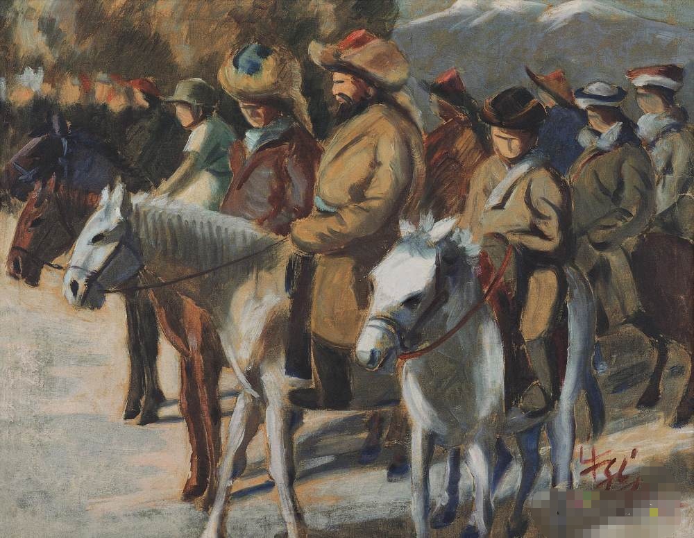 Five brothers talk about painting oil painting in China 22. Han Leran ...