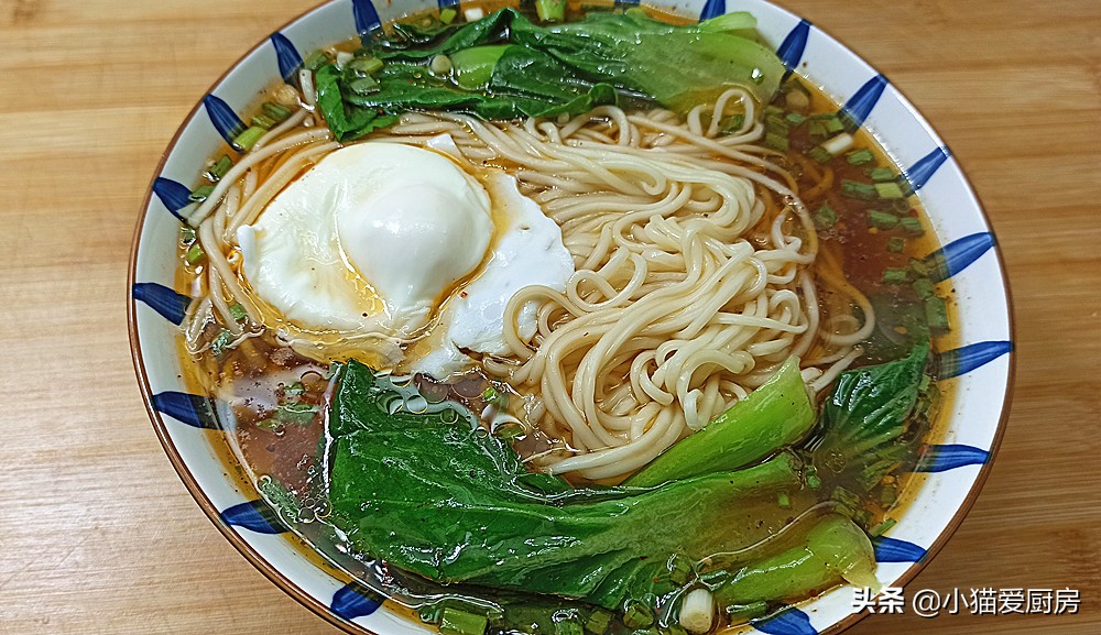 In winter, the noodles are delicious in this way, and the taste is ...