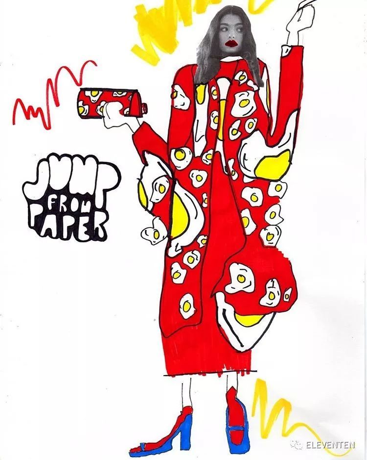 Fashion illustrator's grotesque aesthetics, painted like this, Saint ...