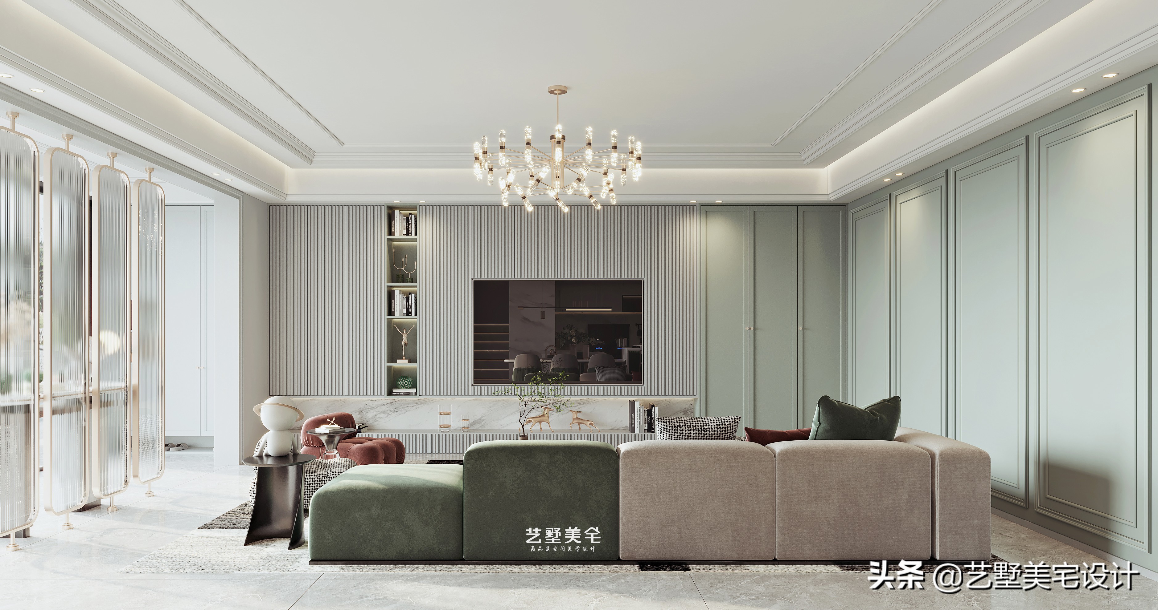 "Qiannan·Hushan Yuefu" 420㎡ light luxury villa with integrated dining ...