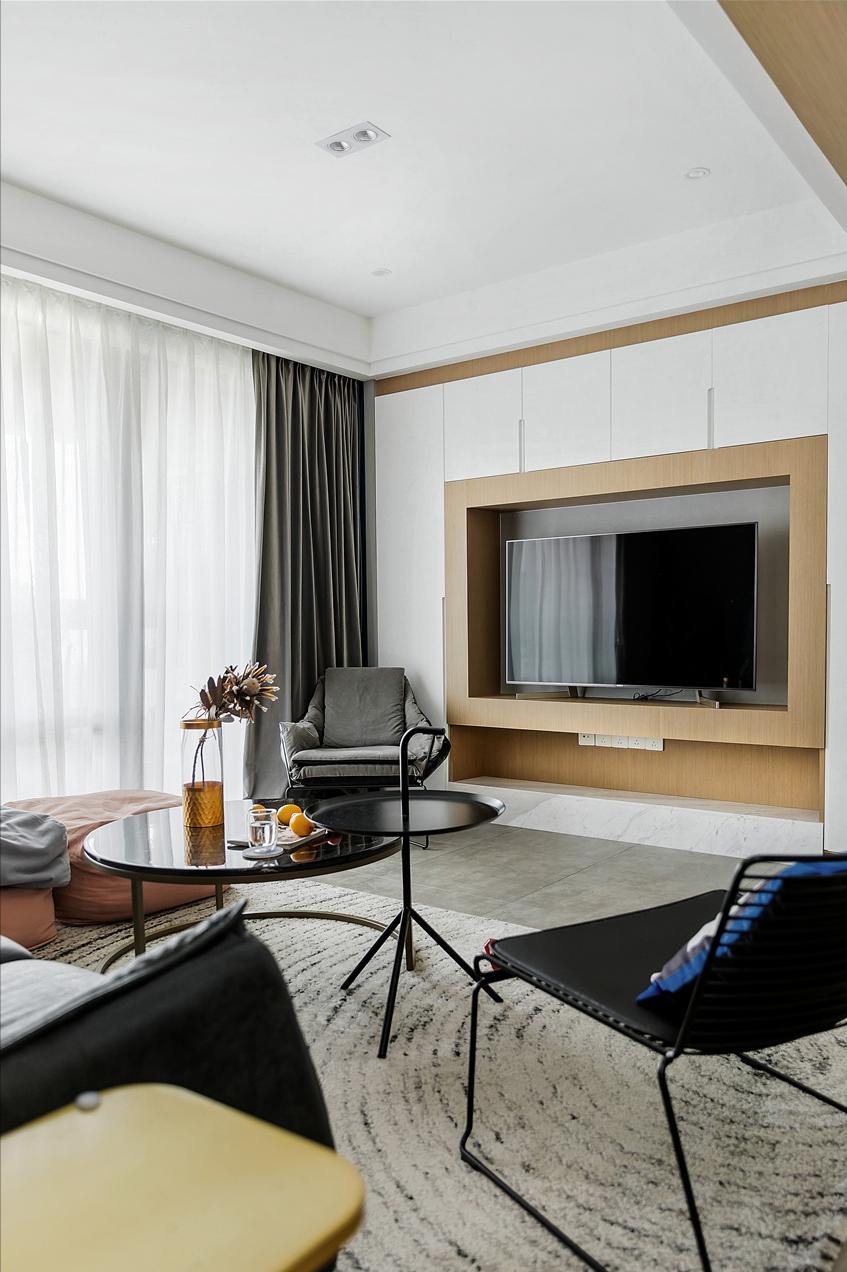 103㎡ modern and simple style, collision between nature and modernity ...