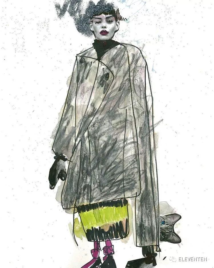 Fashion illustrator's grotesque aesthetics, painted like this, Saint ...