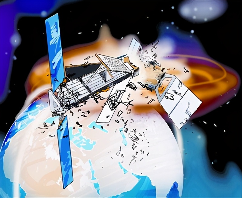 Following the disintegration of the two satellites of China and the ...