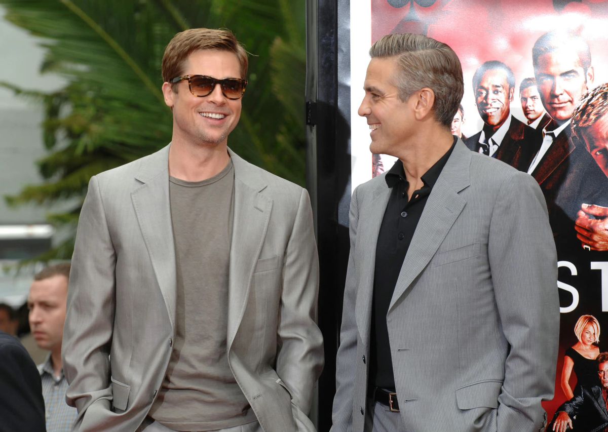 High-quality middle-aged humans!Brad Pitt and George Clooney cooperate ...