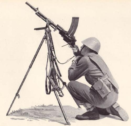 The world's first light machine gun and general machine gun, still in ...
