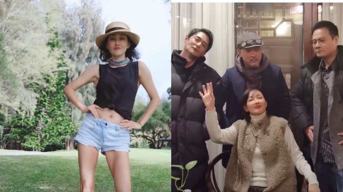 48-year-old Niu Li luxury home dance, the living room is super large area, the mahogany is too ...