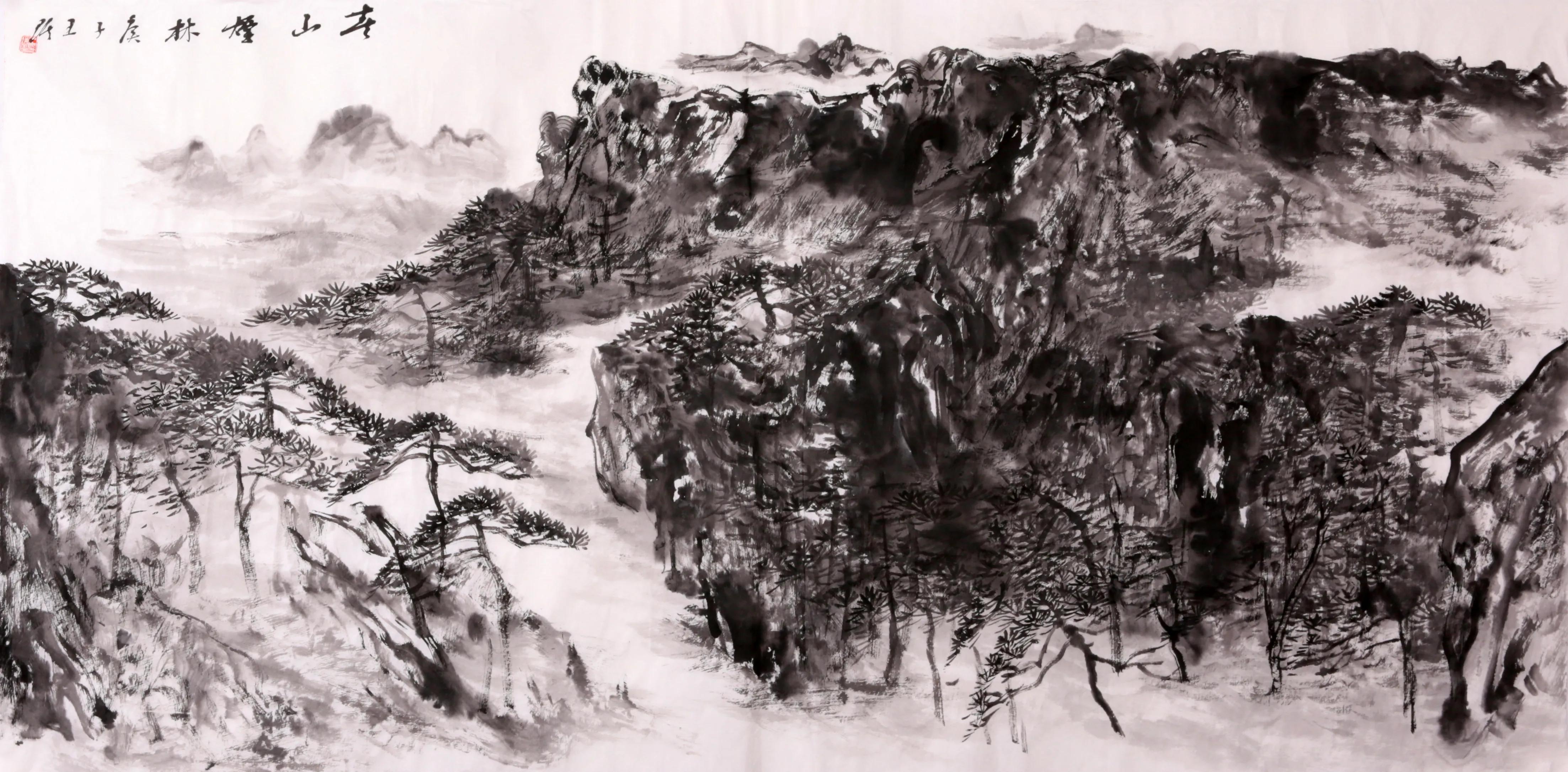 "De First Floor" Chinese famous ink painting Danqing special - iNEWS