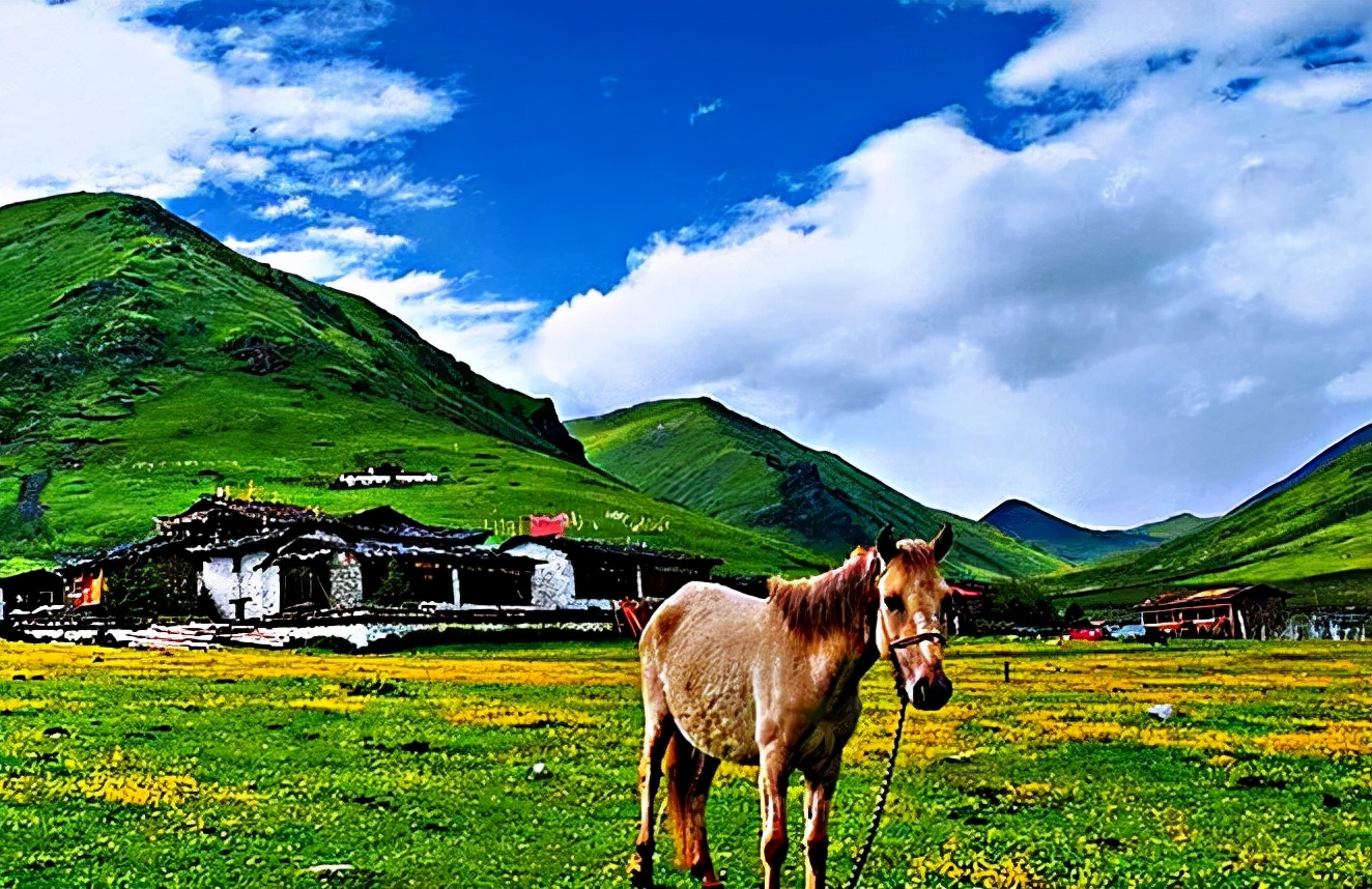 The magical and beautiful Tibetan village, the poetic mood of Mosca - iNEWS