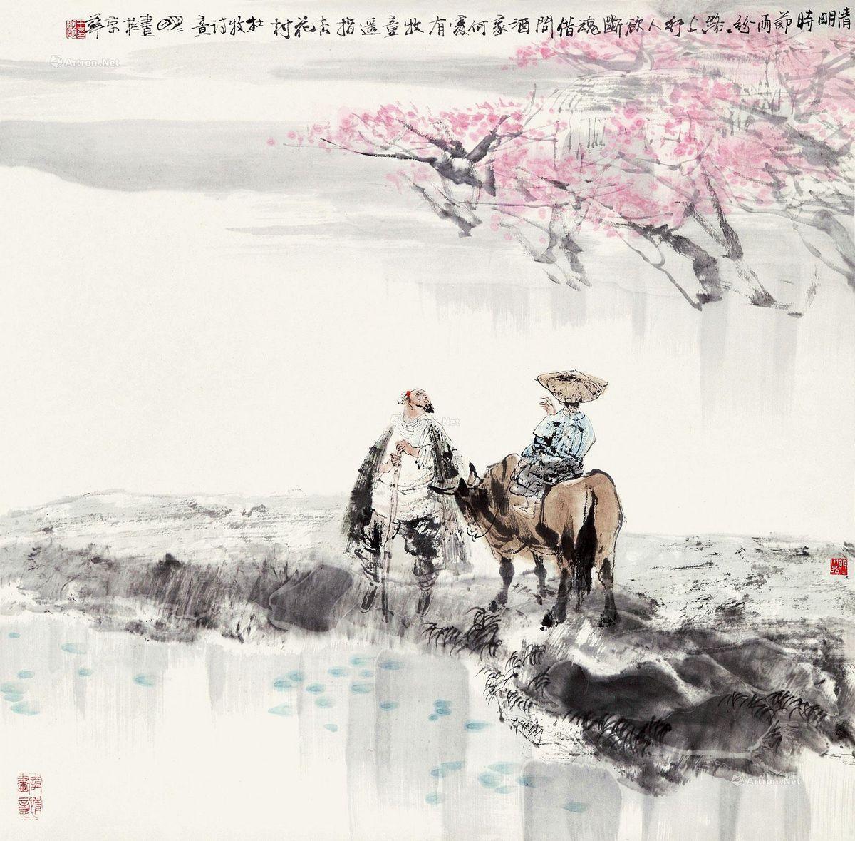 Why do many scholars believe that the poem "Rain in the Qingming ...