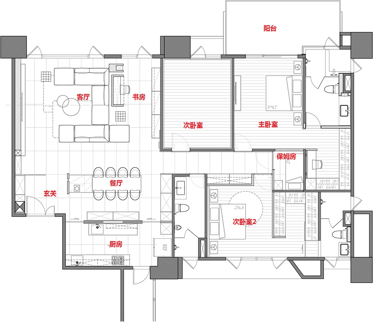This 189 square meters provide parents for the elderly, the whole house ...
