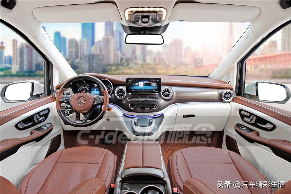 Benz V260 seven-seater commercial vehicle interior modification ...
