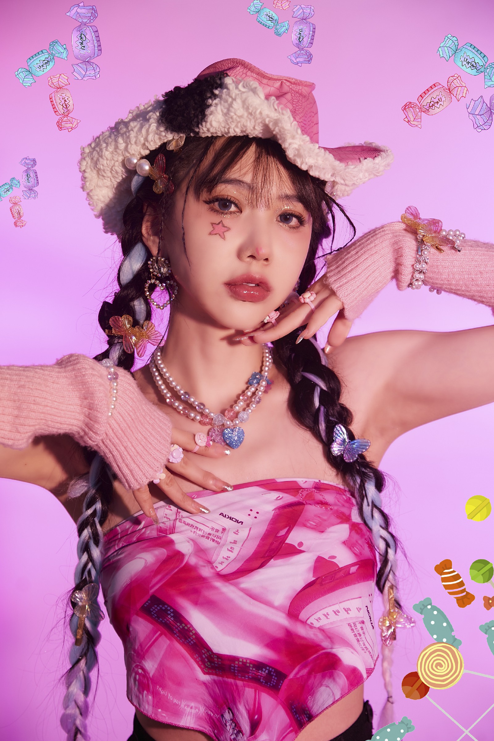 LizzyWang Wang Mengdi Chen Sijian RAP "HALLO" online limited combination flashes Halloween - iNEWS