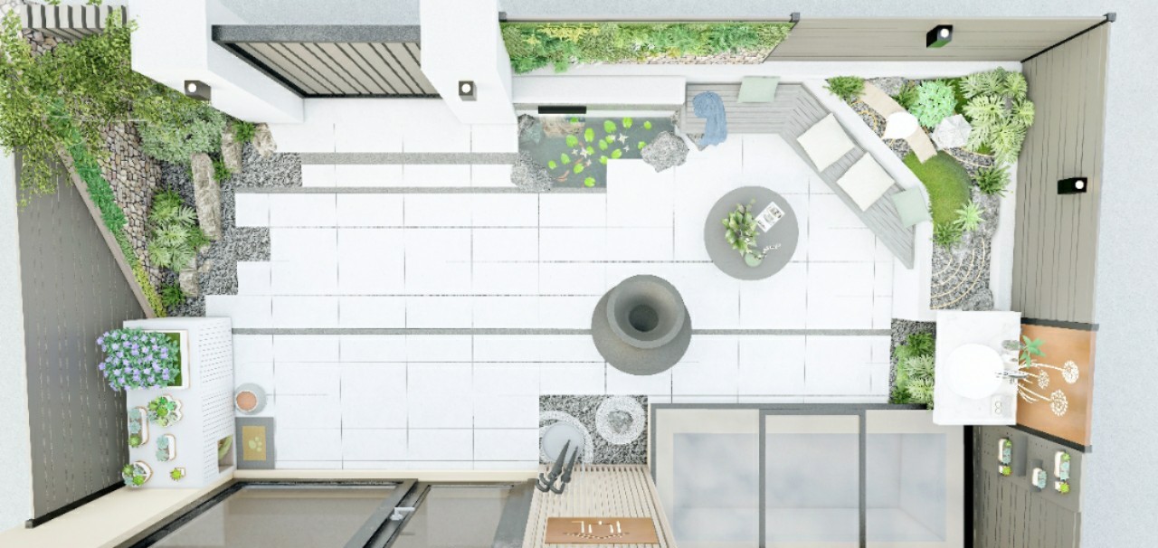 How to design a courtyard of about 30 square meters?Share 5 tips to ...