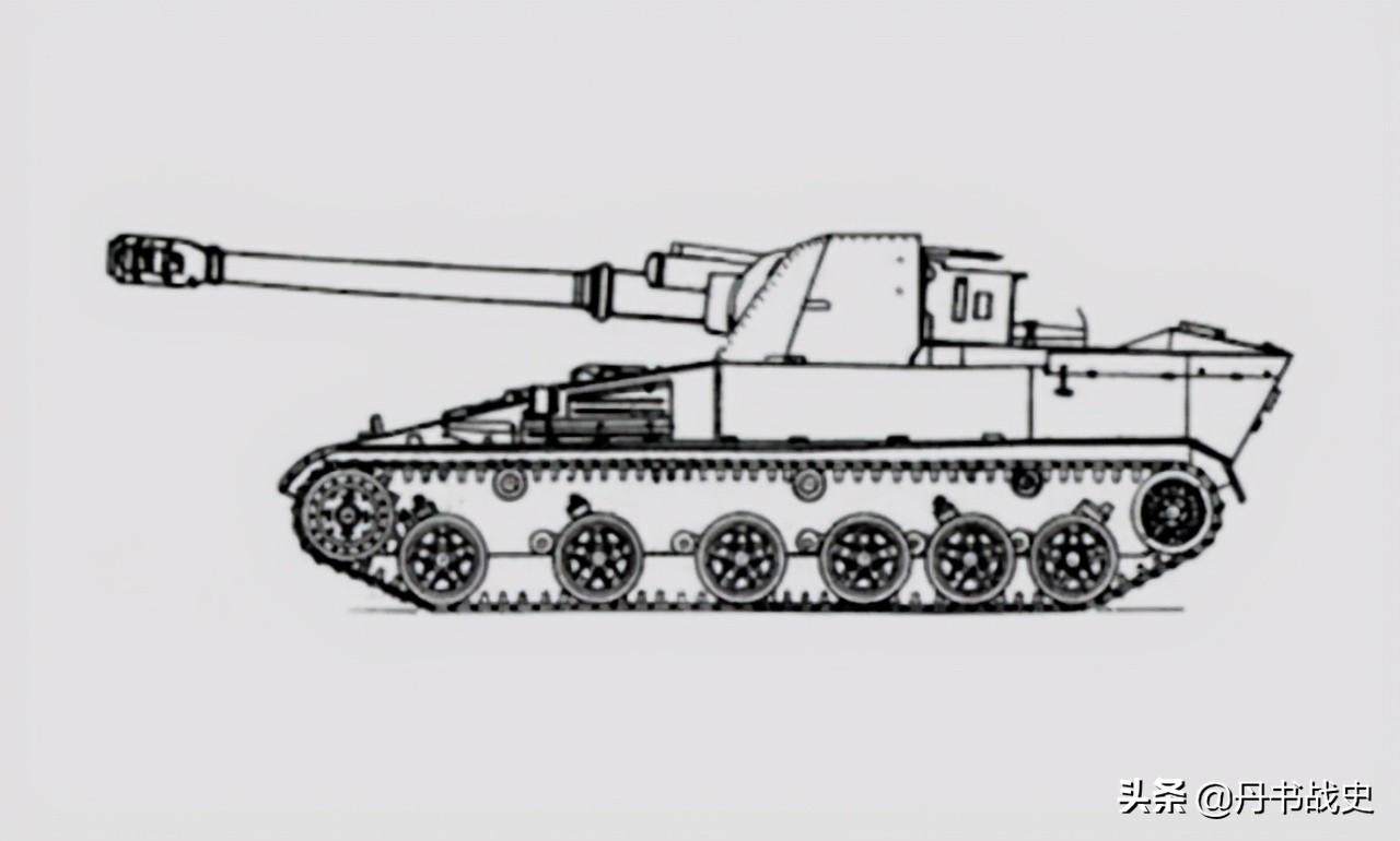 The Soviet Union SU-152G self-propelled howitzer, built on the experience of the Germans in ...