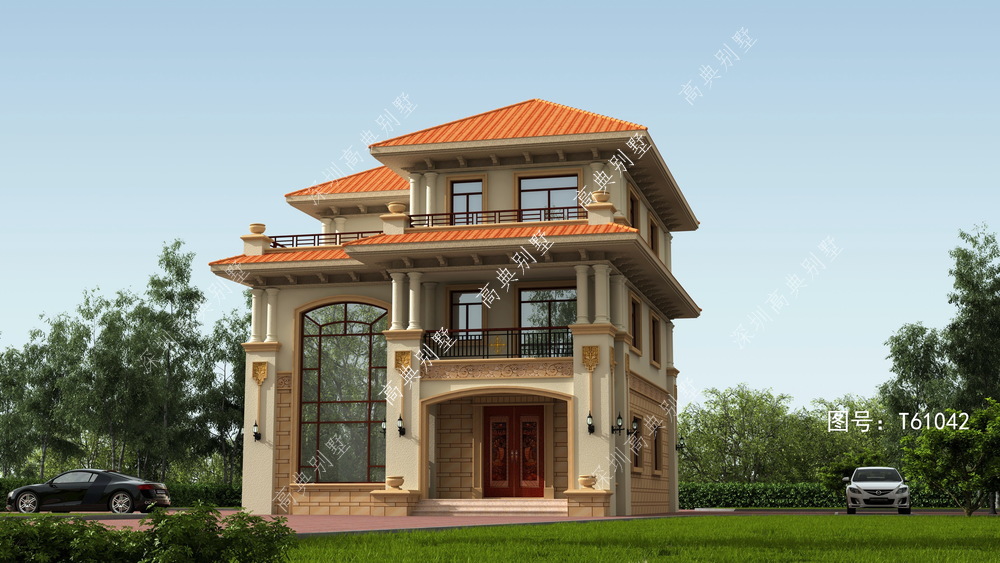 European style villa, beautiful appearance design - iNEWS