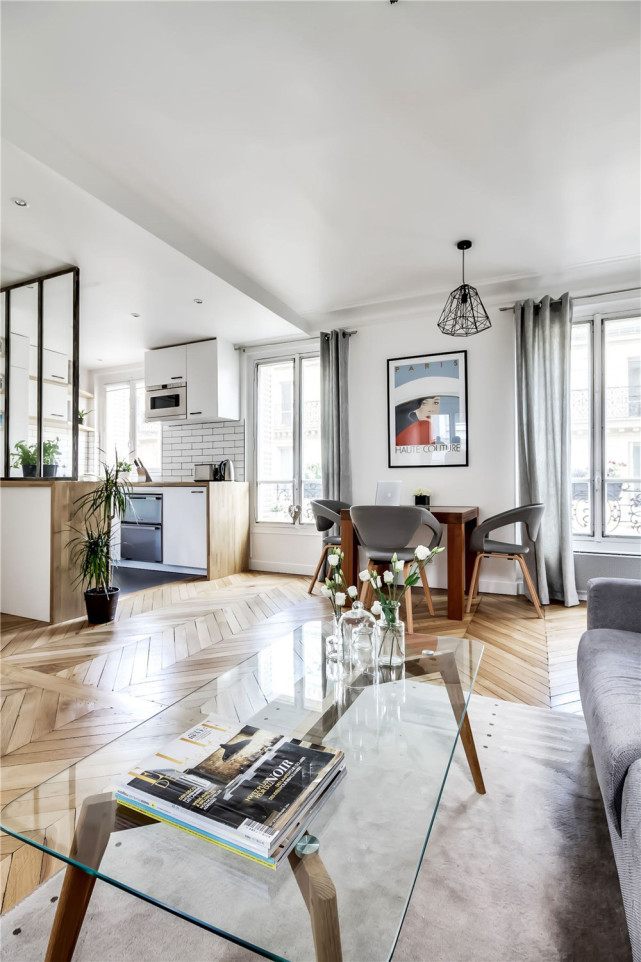 The 77-square-meter Nordic style three-bedroom room is warm and elegant ...