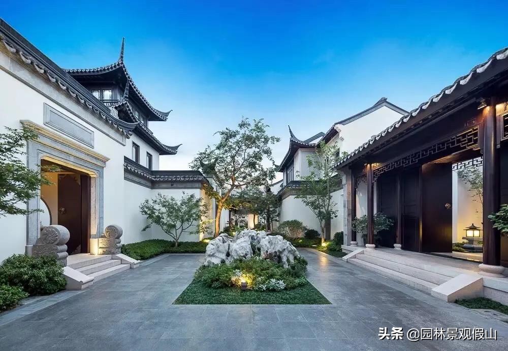 Chinese style courtyard landscape - iNEWS