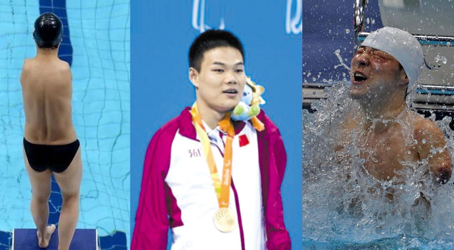 Inspirational picture of the Paralympic Games: Swimming pool armless ...