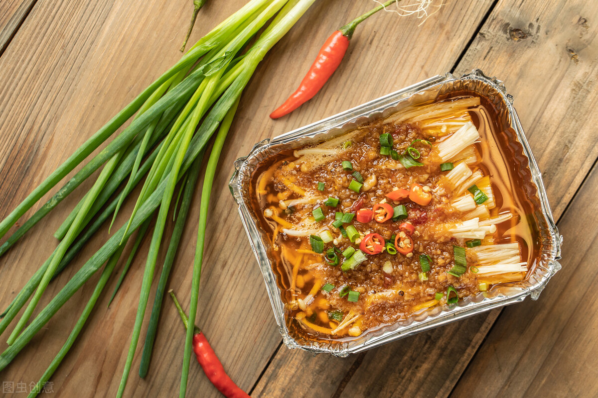 The must-try grilled enoki mushrooms for small barbecues can be made in ...